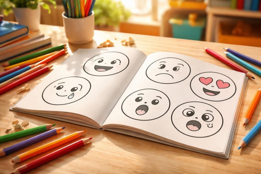 Les smileys à colorier : Un moyen créatif d'apprendre les émotions ...